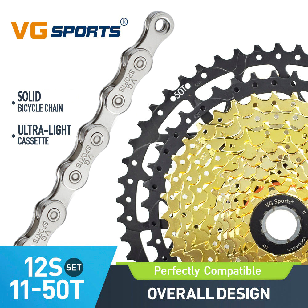 12 Speed Bicycle Cassette And Chain Set – VG sports