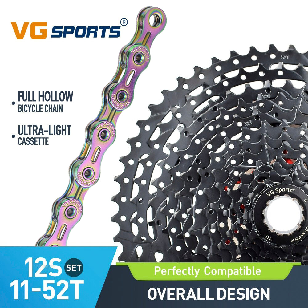 12 Speed Bicycle Cassette And Chain Set – VG sports