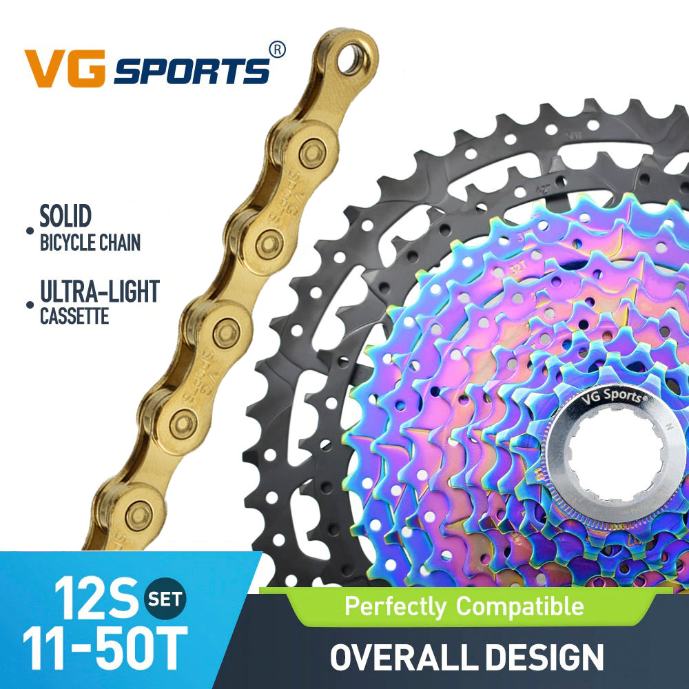 12 Speed Bicycle Cassette And Chain Set – VG sports