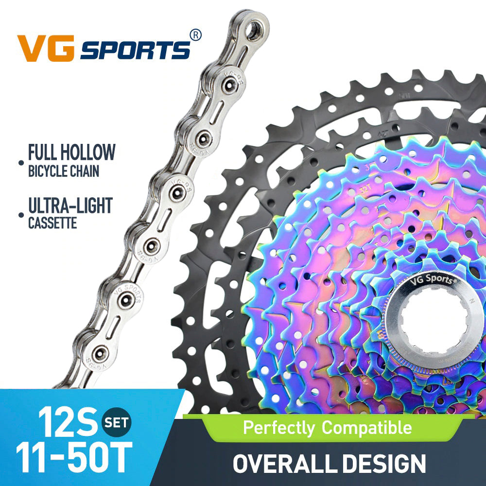 12 Speed Bicycle Cassette And Chain Set – VG sports
