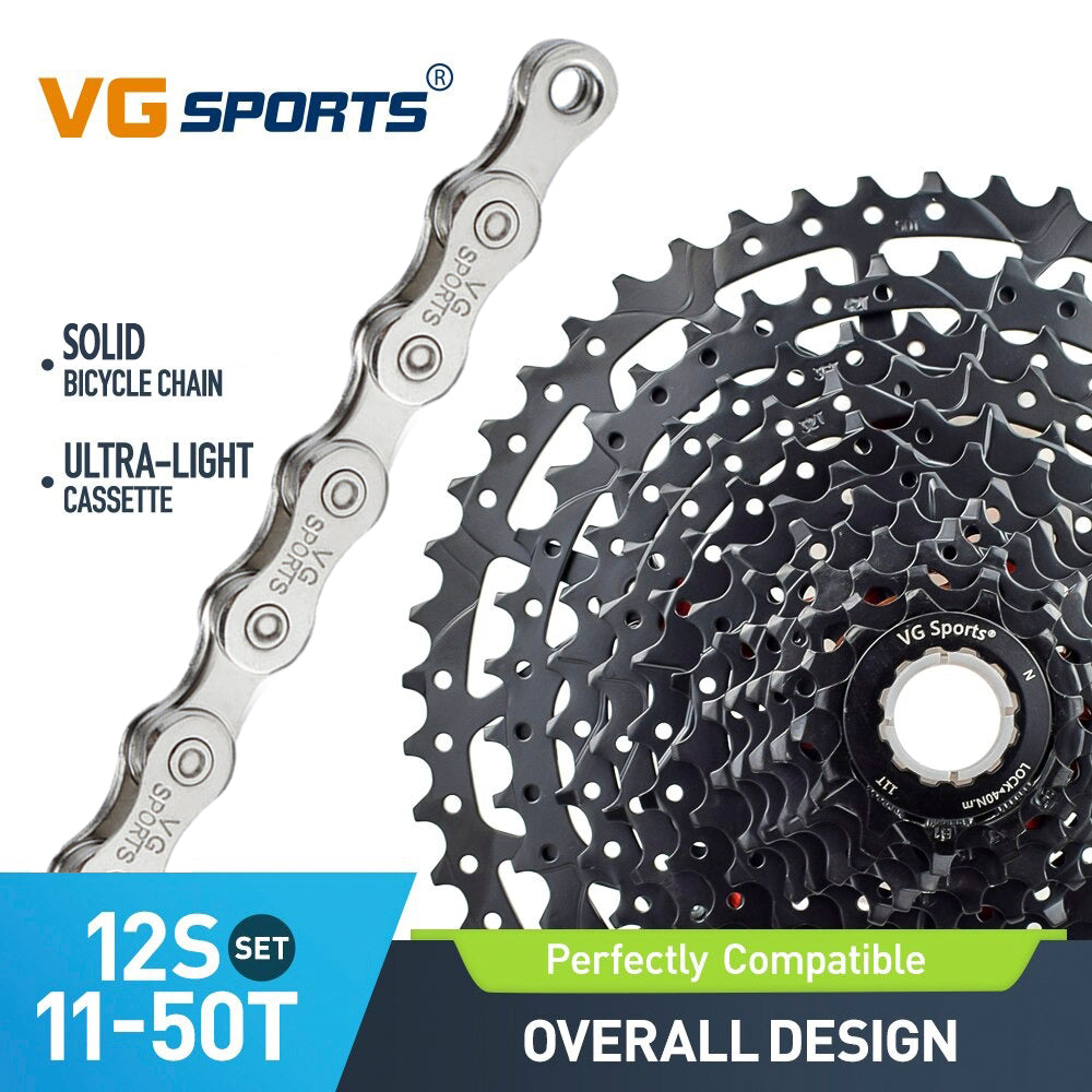12 Speed Bicycle Cassette And Chain Set – VG sports