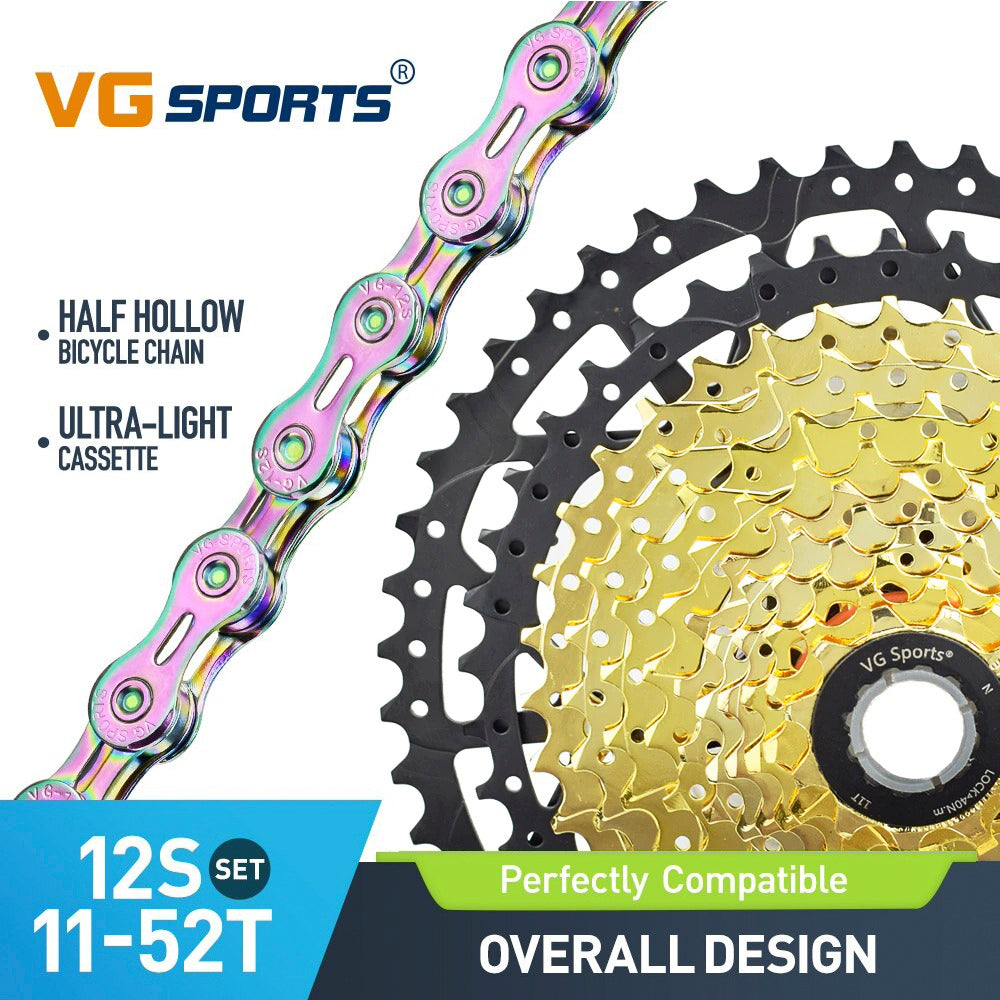 12 Speed Bicycle Cassette And Chain Set – VG sports
