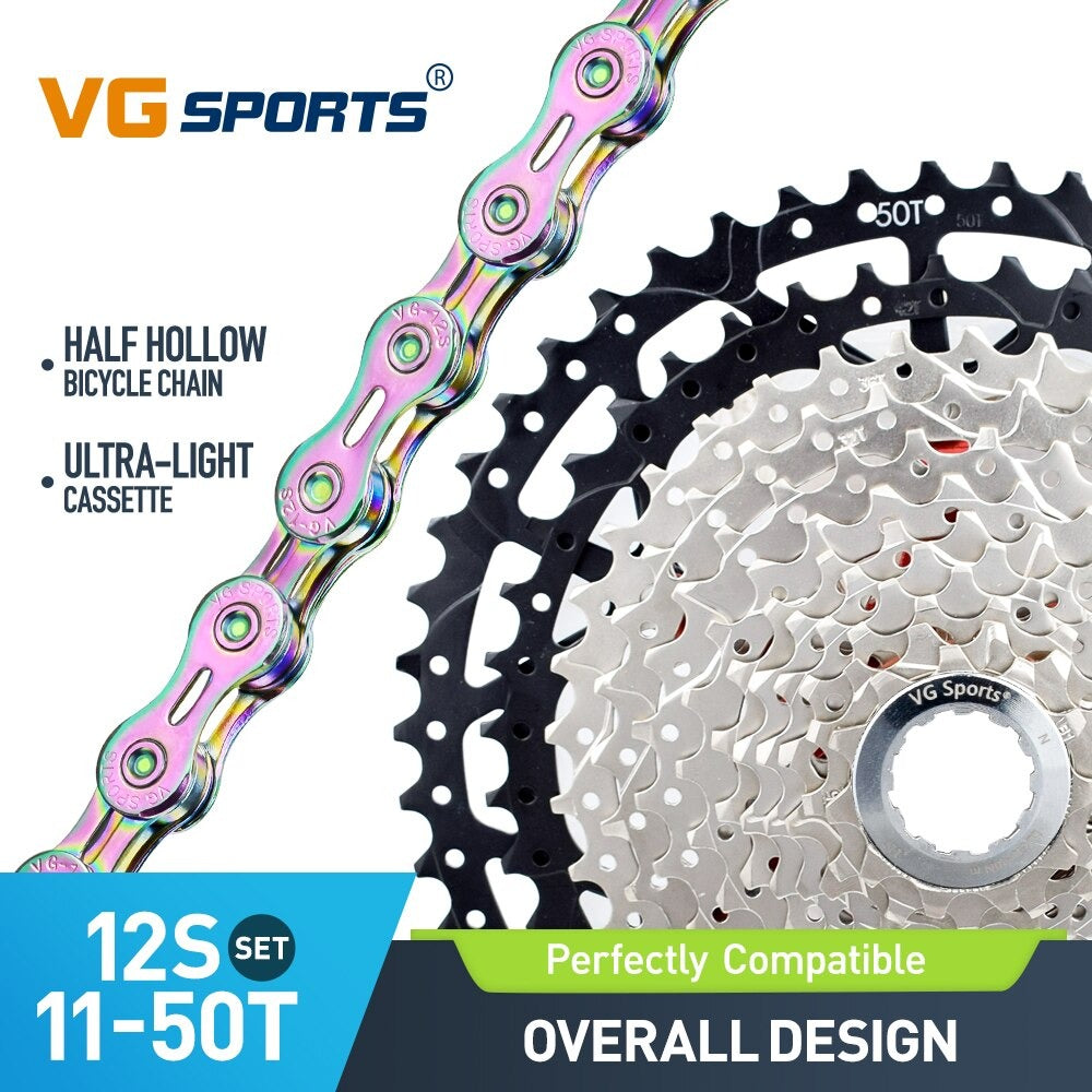 12 Speed Bicycle Cassette And Chain Set – VG sports