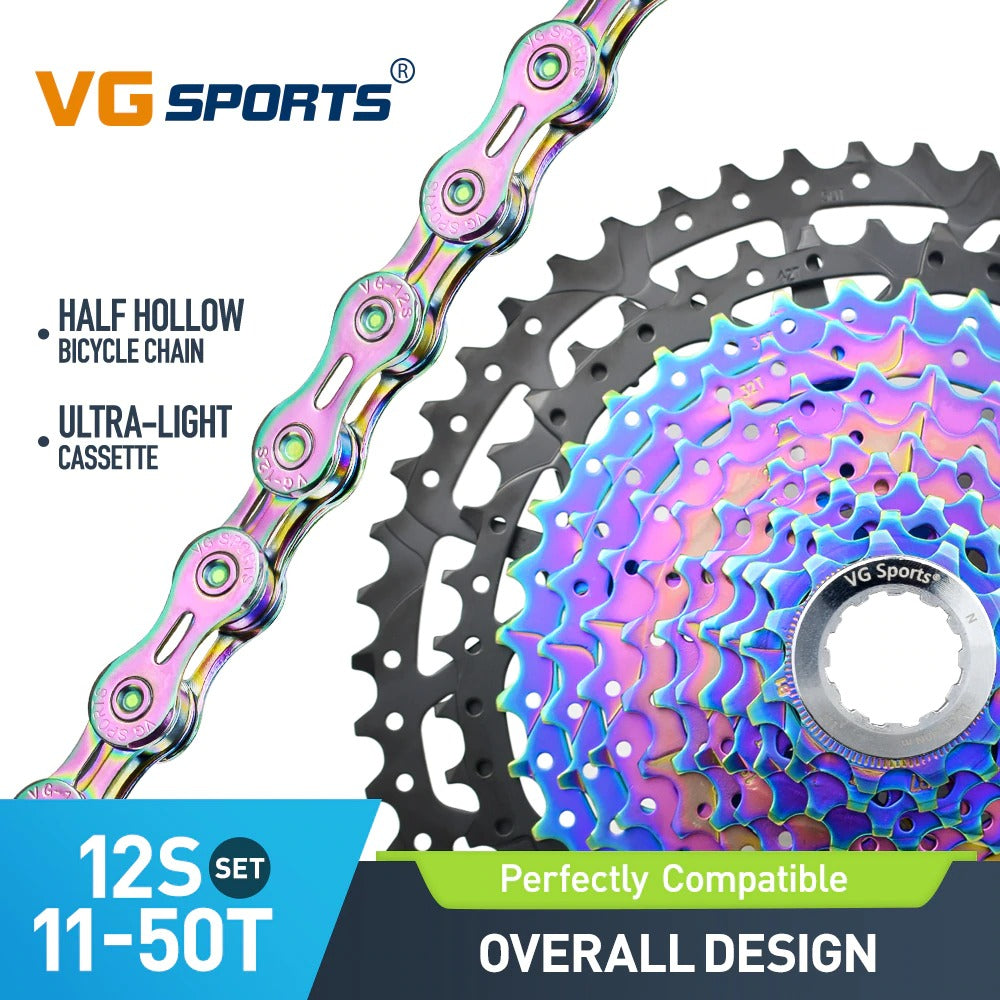 12 Speed Bicycle Cassette And Chain Set – VG sports