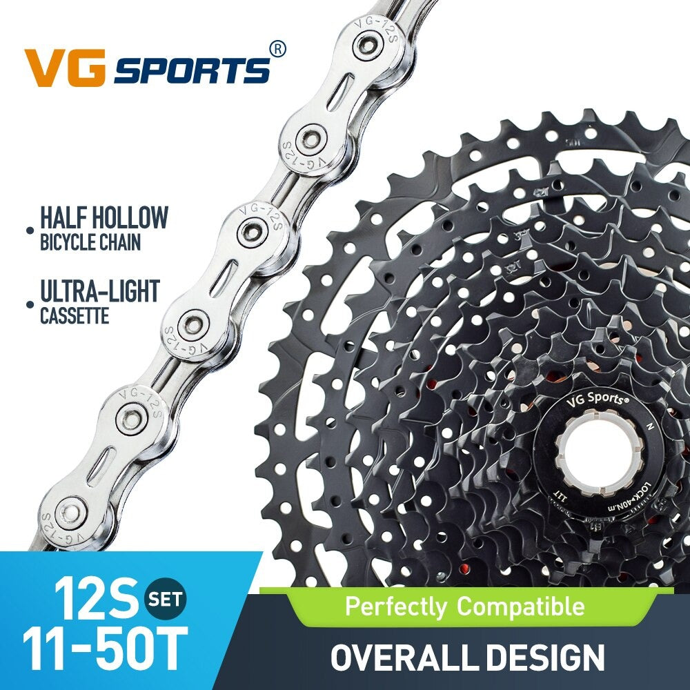 12 Speed Bicycle Cassette And Chain Set – VG sports