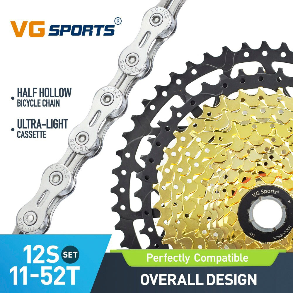 12 Speed Bicycle Cassette And Chain Set – VG sports