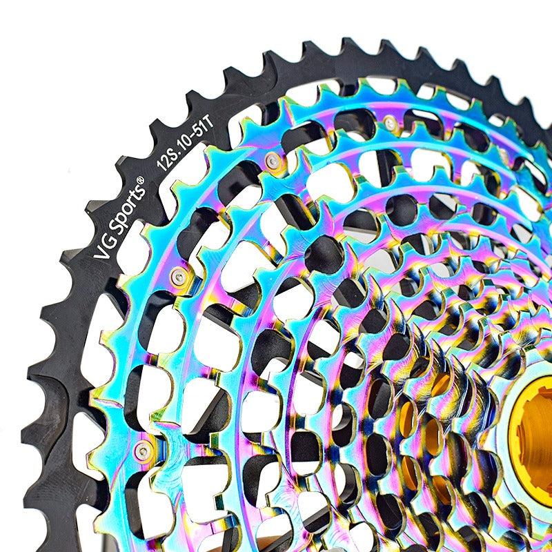 VG Sports 12 Speed 10-51T Ultimate XD Rainbow Ultralight Bicycle Casse ...